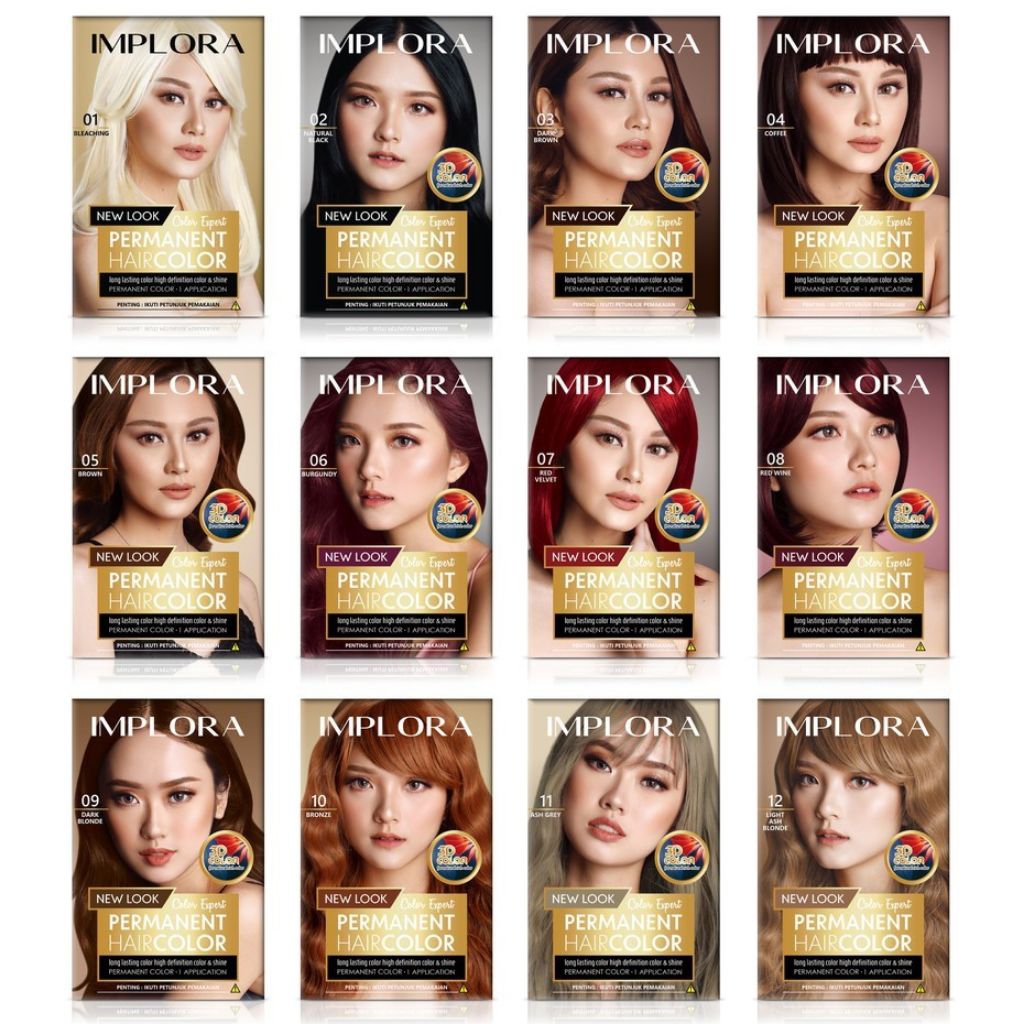 Jual Implora Permanent Hair Color (Semir Rambut) | Shopee Indonesia