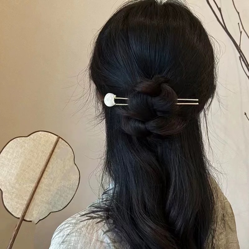 Jual Jepit Rambut Sanggul Tusuk Konde Modern Simple High End U Shaped ...