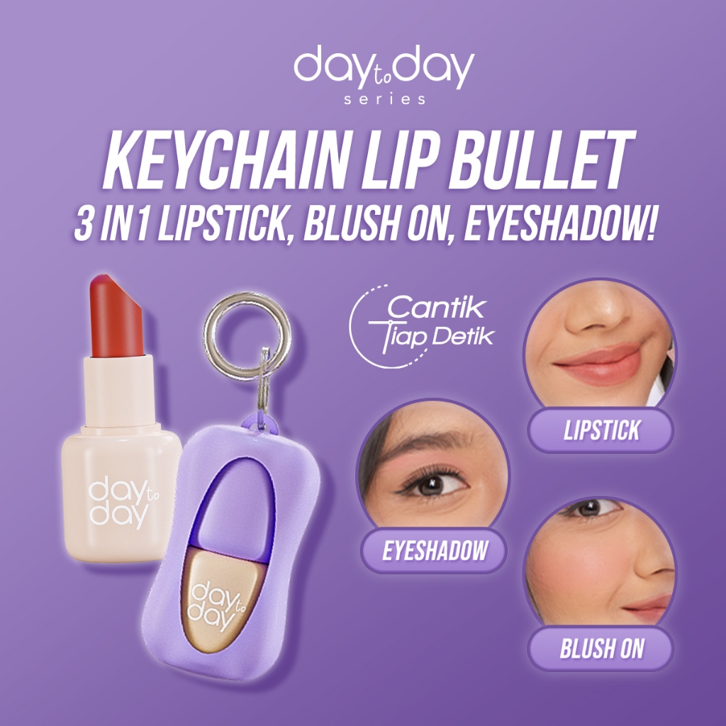 Jual Implora Day To Day Lip Bullet | Lipstick Keychain | Free Gantungan ...