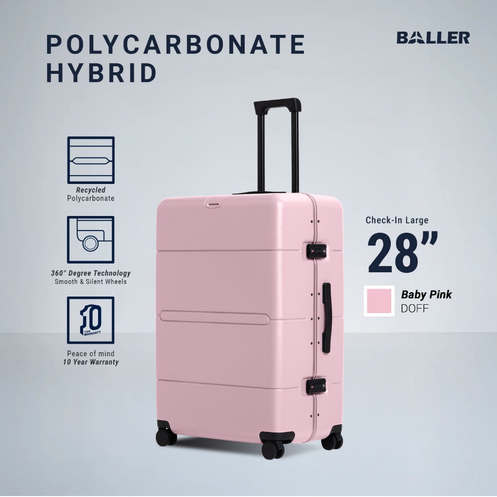 Jual BALLER Koper Hybrid Polycarbonate Check In Large 28 inch Matte ...