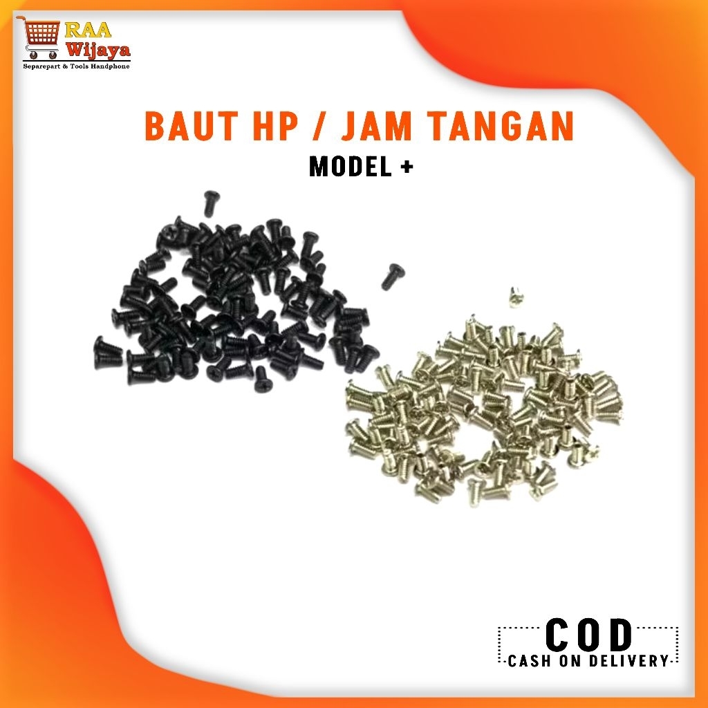 Jual BAUT HP / HANDPHONE / JAM TANGAN [ TYPE + ] isi 100pcs | Shopee ...