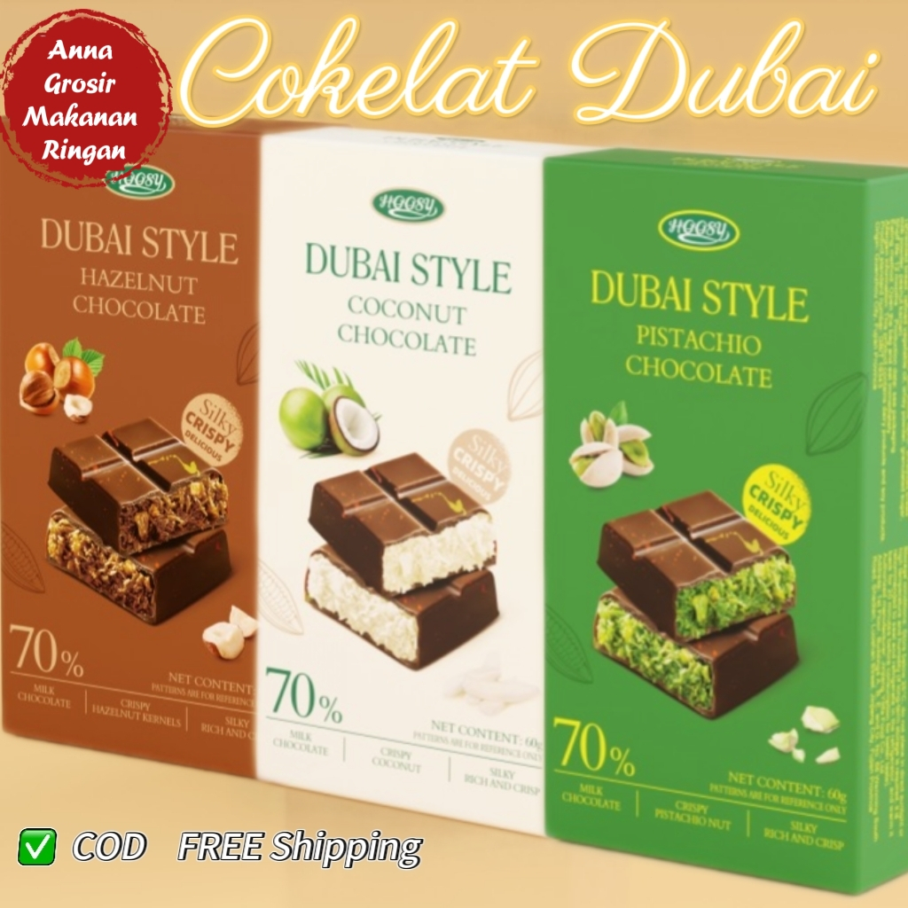 Jual [HALAL] [Grosir] HOOSY Cokelat Dubai Cokelat Pistachio/Cokelat ...