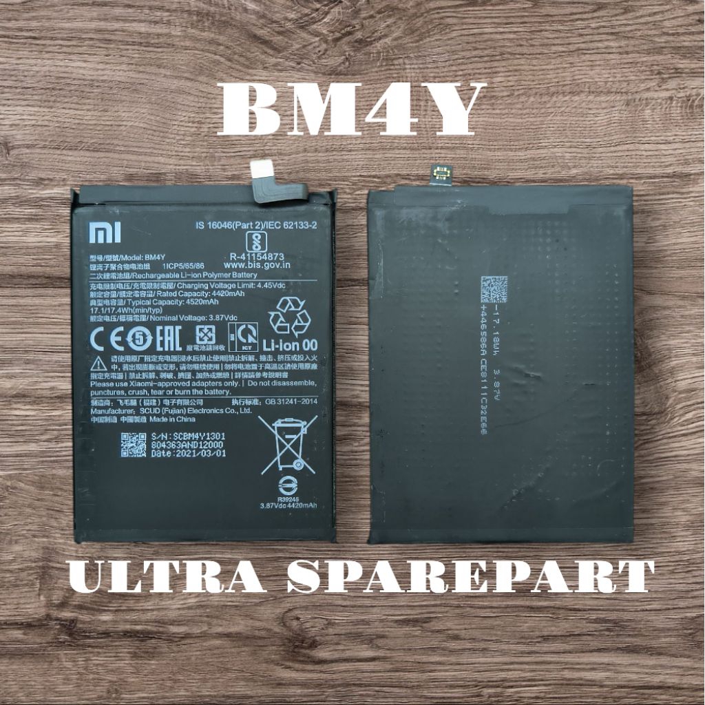 Jual BATRE BATTERY BATERAI BM4Y XIAOMI POCHOPONE POCO F3 ORIGINAL 100% ...
