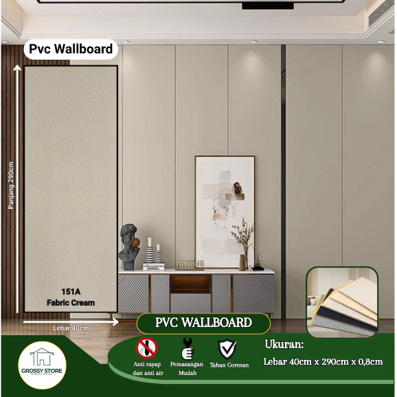 Jual Wallboard PVC Panel Dinding Dekorasi Motif Kayu Backdrop WPC ...