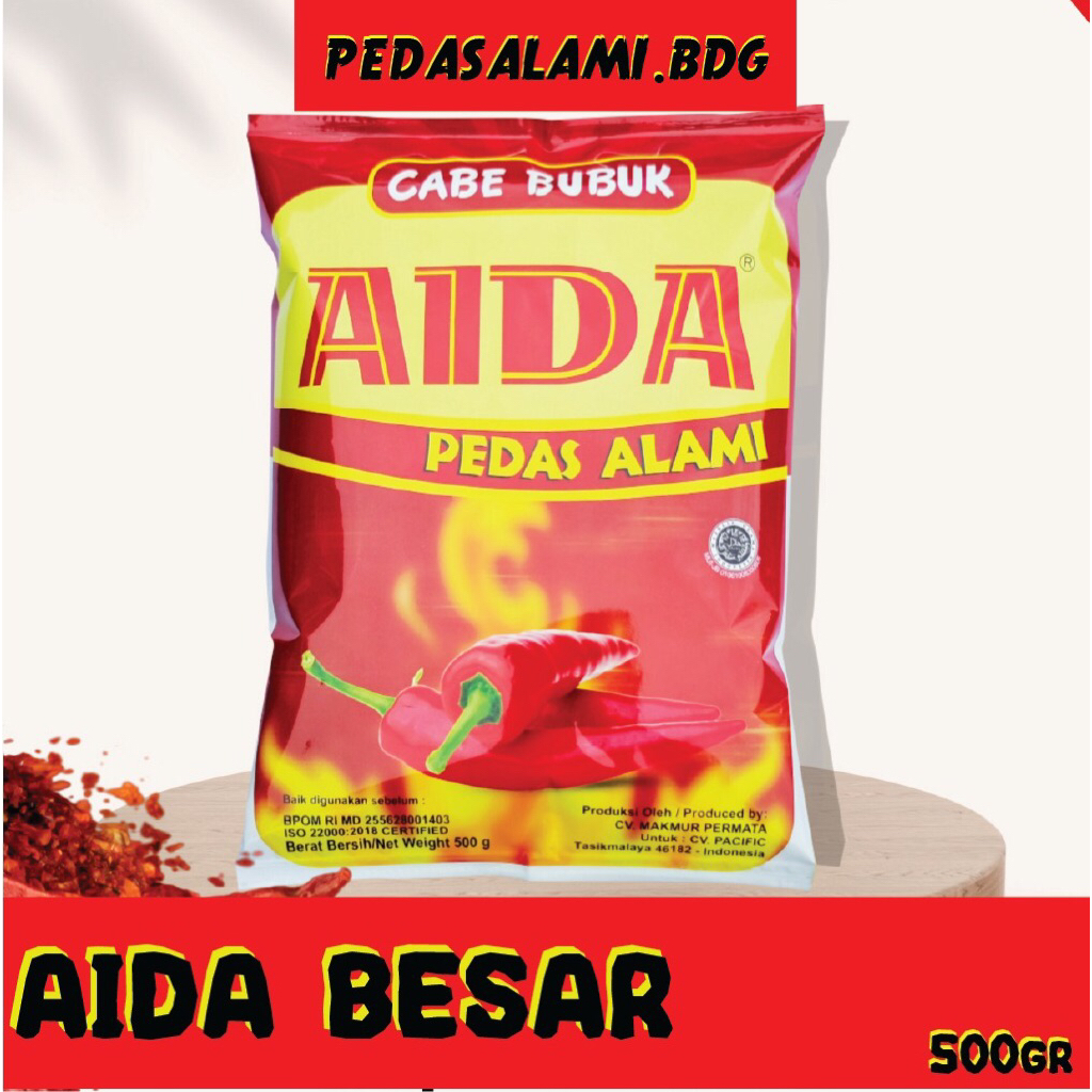 Jual Cabe Giling Bubuk AIDA 500 Gram Pedas Alami !! Termurah Bandung ...