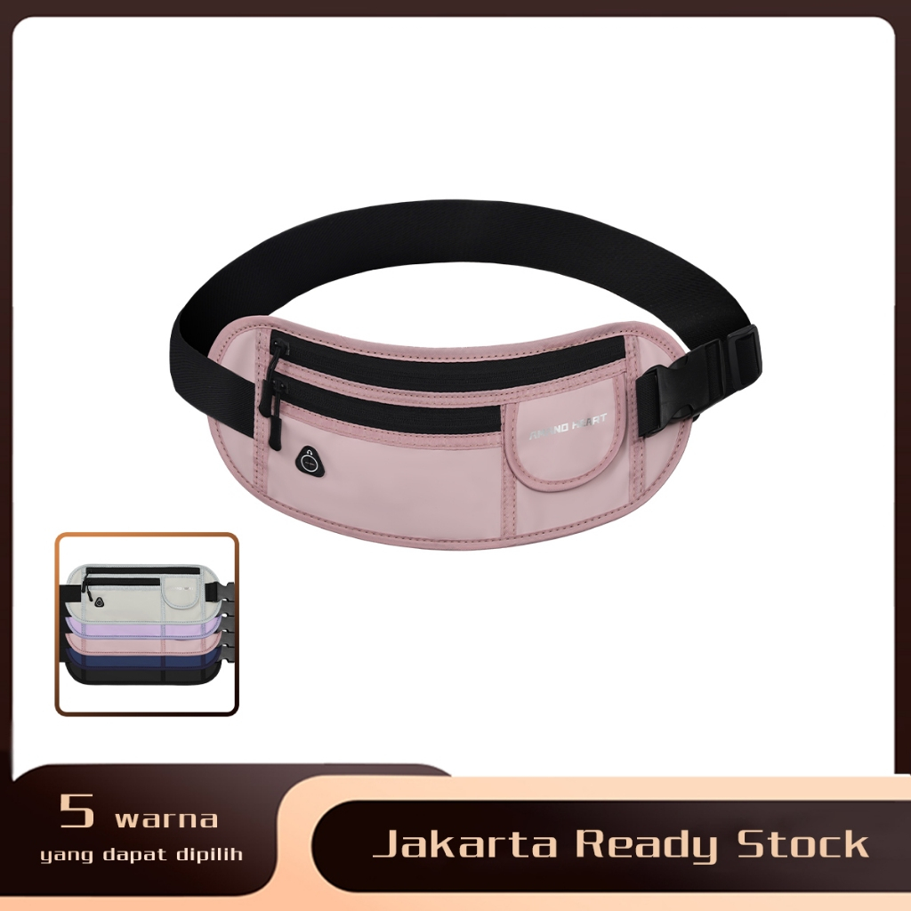 Jual 【Amanoheart】Paket Pinggang Olahraga Saku Multifungsi reflektif running belt Tas Lari ...