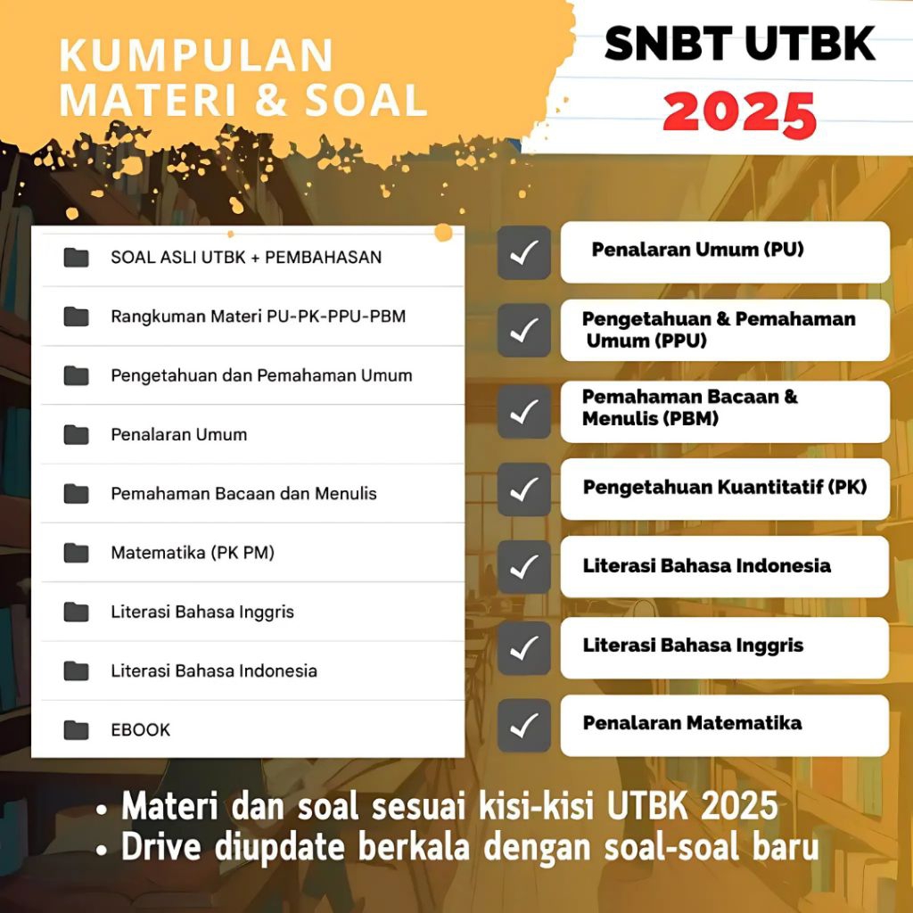 Jual Kumpulan Soal dan Materi UTBK 2025 | Paket Belajar UTBK 2025 ...