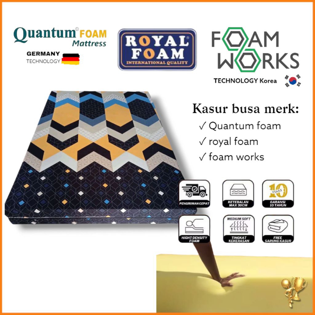 Jual KASUR BUSA ROYAL FOAM QUANTUM SERIM FOAM WORKS SH-1 original ...