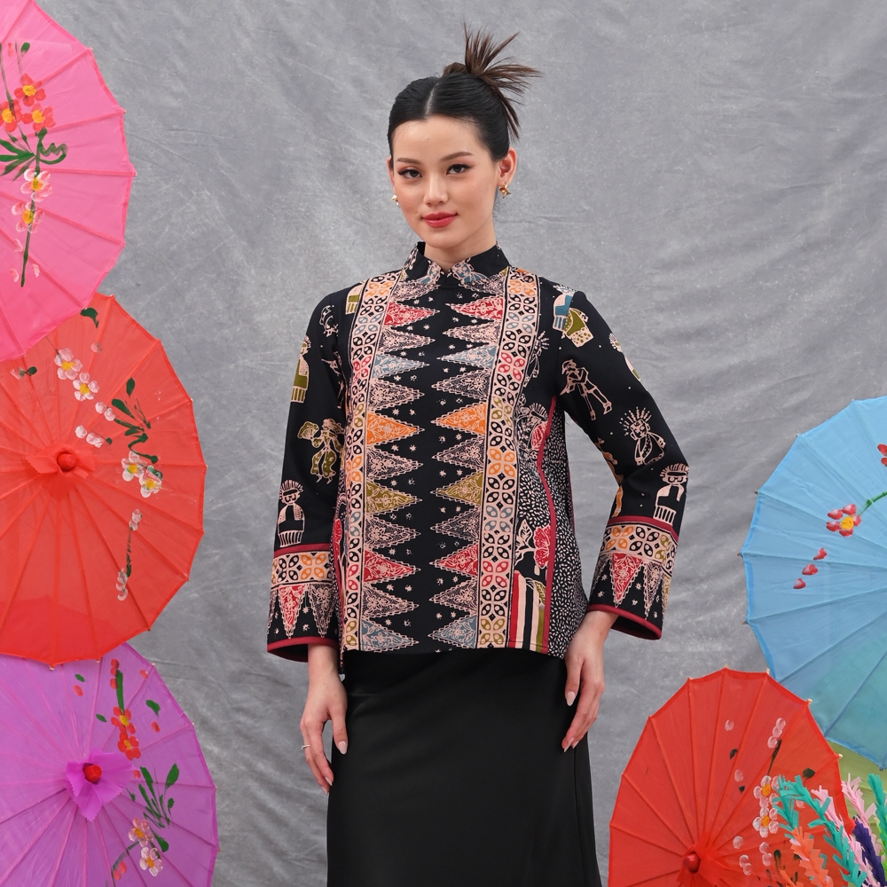 Jual NONA RARA - Viva Wonogiren Betawi T4149, Baju kerja batik blouse ...