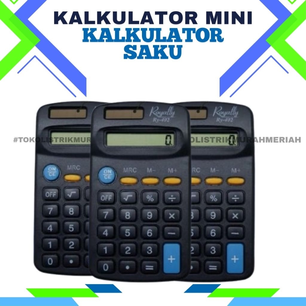 Jual KALKULATOR MINI // KALKULATOR SAKU //KALKULATOR ROYALLY 10 DIGIT ...