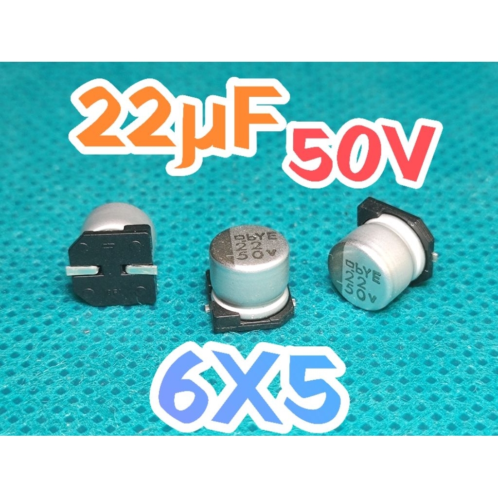 Jual Solid kapasitor capasitor elko elco SMD 22uf 50v 22 uf 50 volt HZA ...