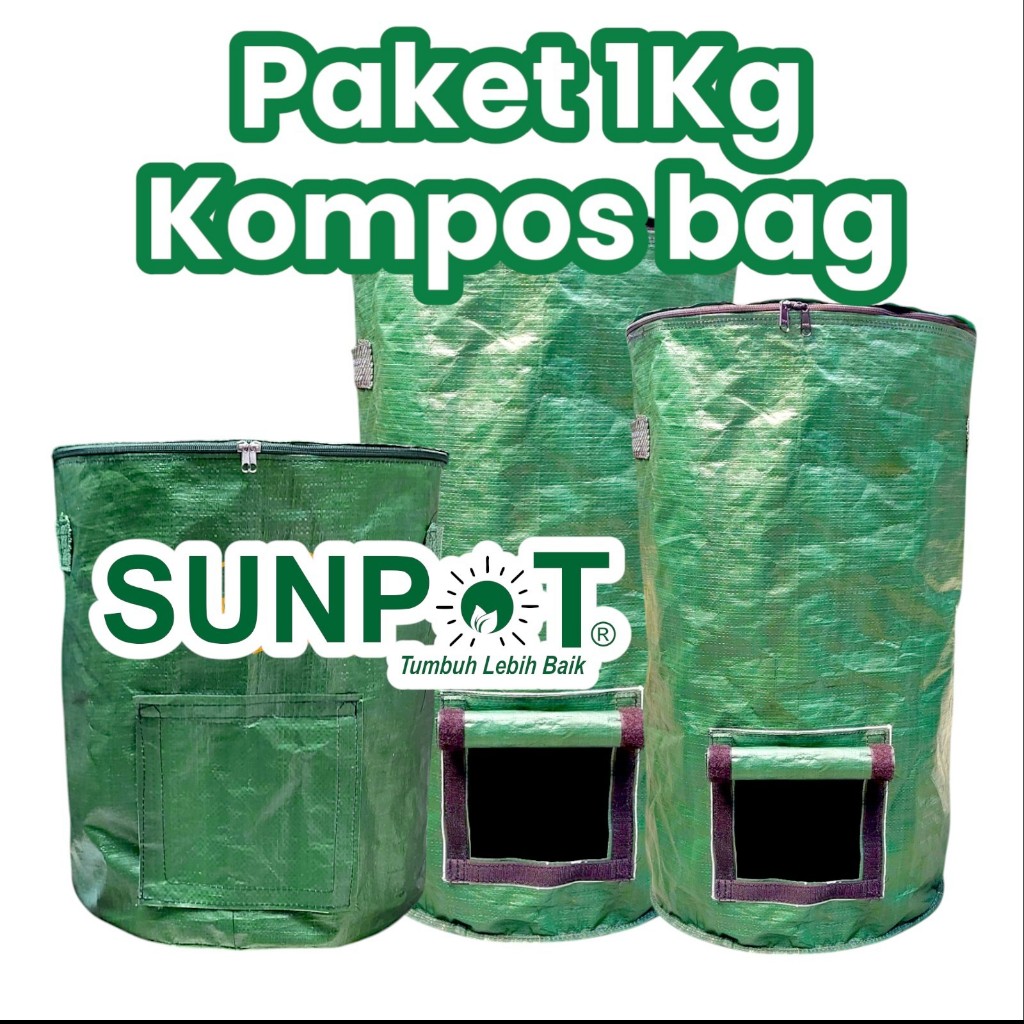 Jual Paket 1Kg Kompos Bag 50 L, 80 L, 200 L Pembuatan Pupuk Kompos ...