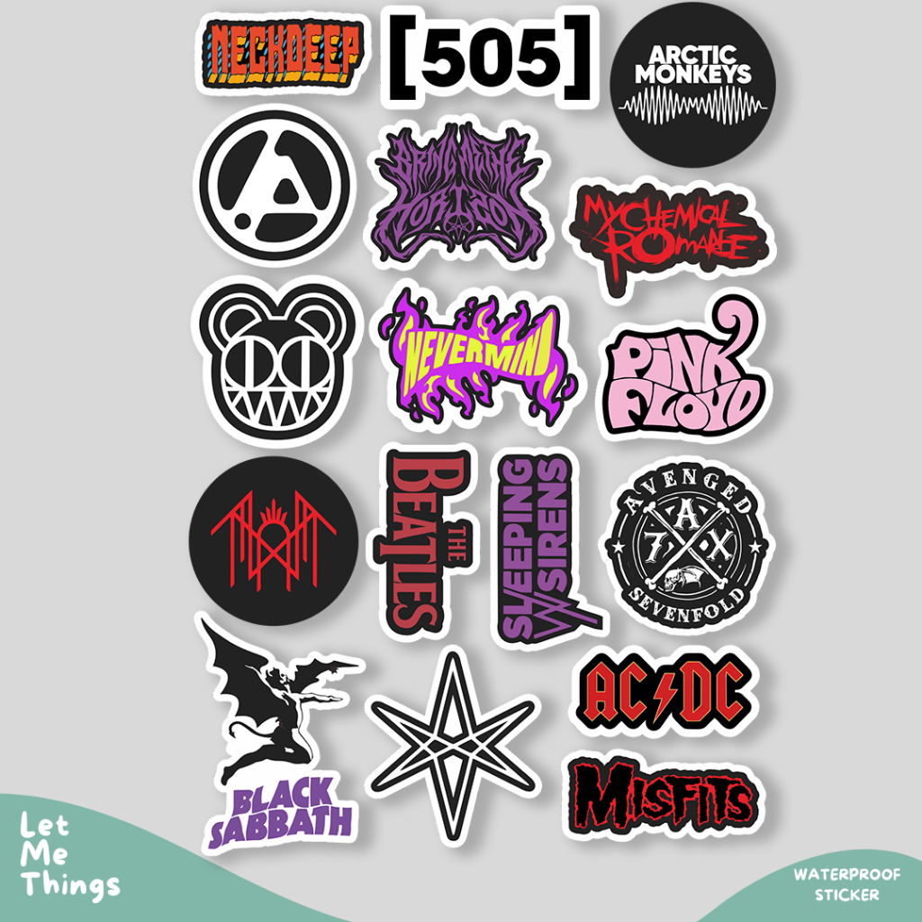 Jual stiker aesthetic band bmth radiohead linkin park a7x || sticker ...