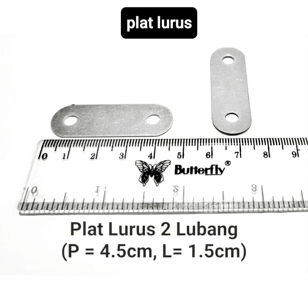 Jual plat besi lurus 2 lubang klem penyambung | Shopee Indonesia