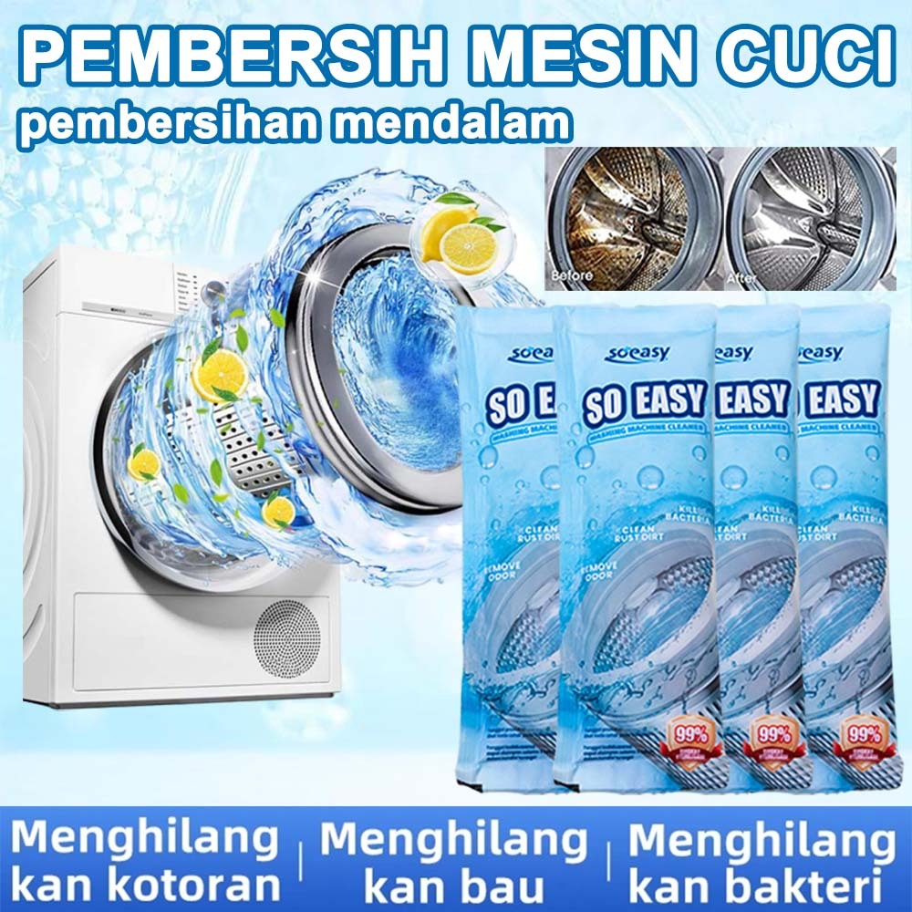 Jual SO EASY Washing Machine Cleaner Bubuk /Pembersih Mesin Cuci dengan ...