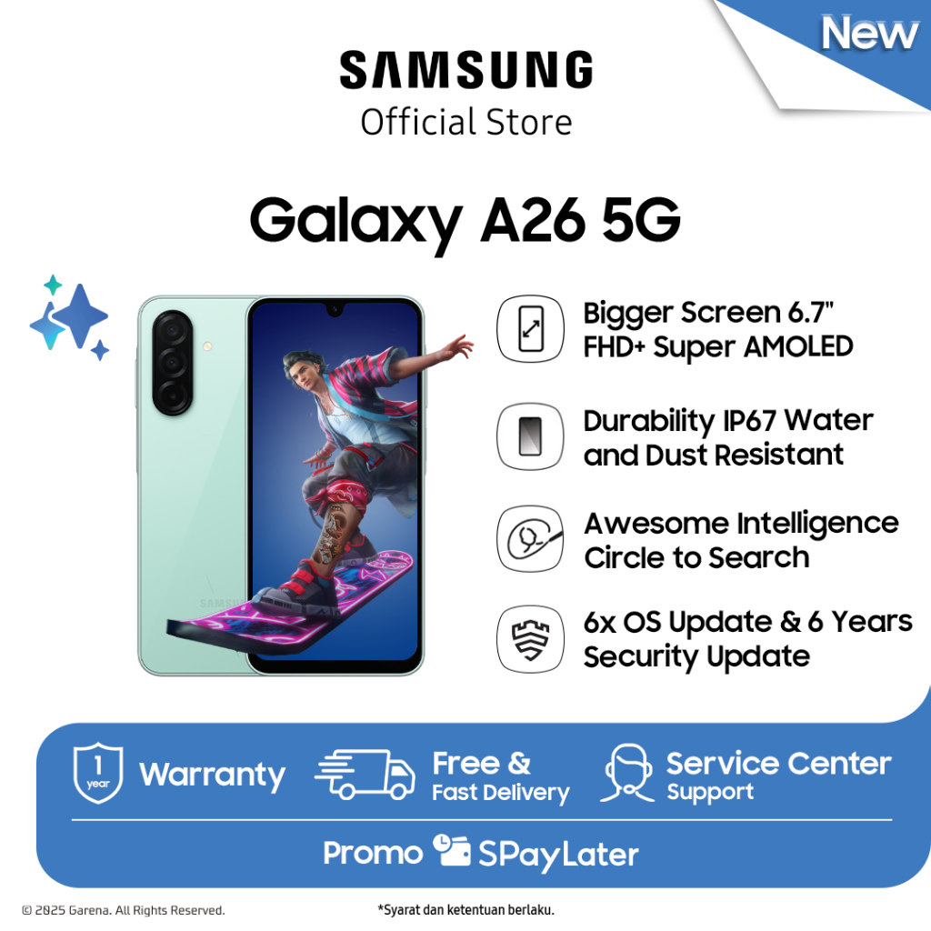 Jual Samsung Galaxy A26 5G 8/256GB - Mint | Shopee Indonesia