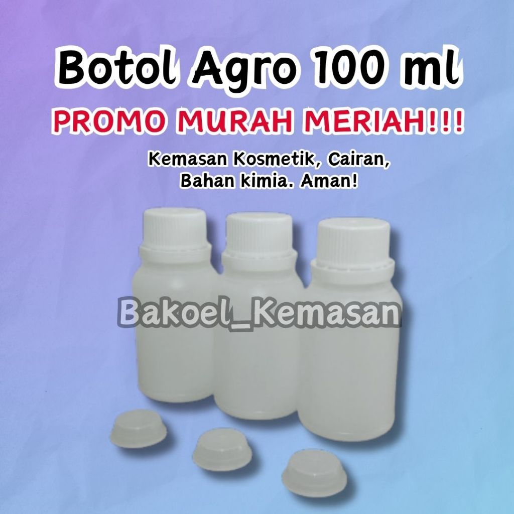 Jual PROMO!! Botol Agro 100 ml GOOD QUALITY / Botol Labor 100ml / Botol ...