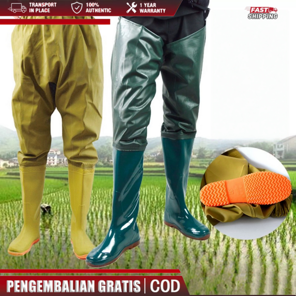 Jual [Rintisanlaut] SEPATU BOOT PETANI SAWAH PANJANG TANI TERNAK ANTI ...