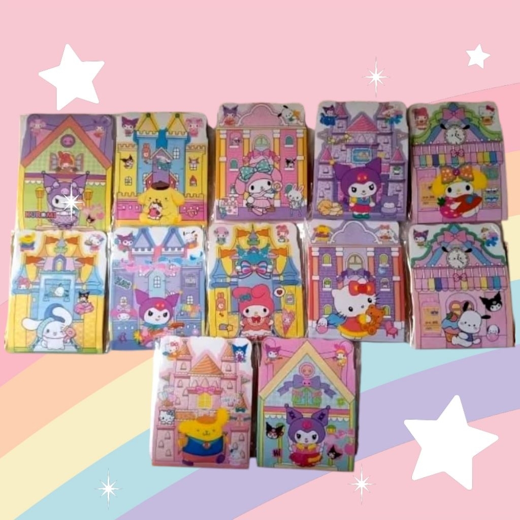 Jual Mainan Diy quiet book sanrio rumah istana / mainan rumah rumahan ...