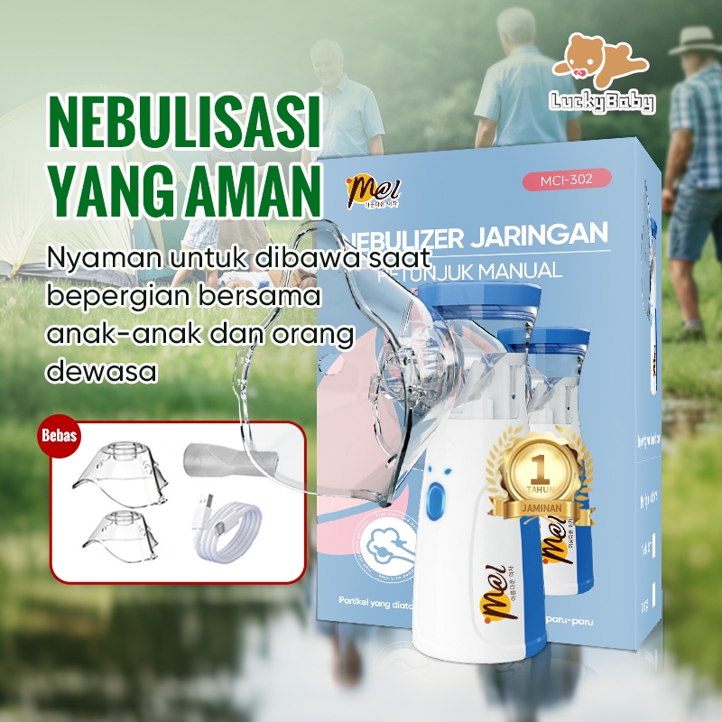 Jual MCI Nebulizer Portable Mesh Breathing Aid Respiratory Therapy ...