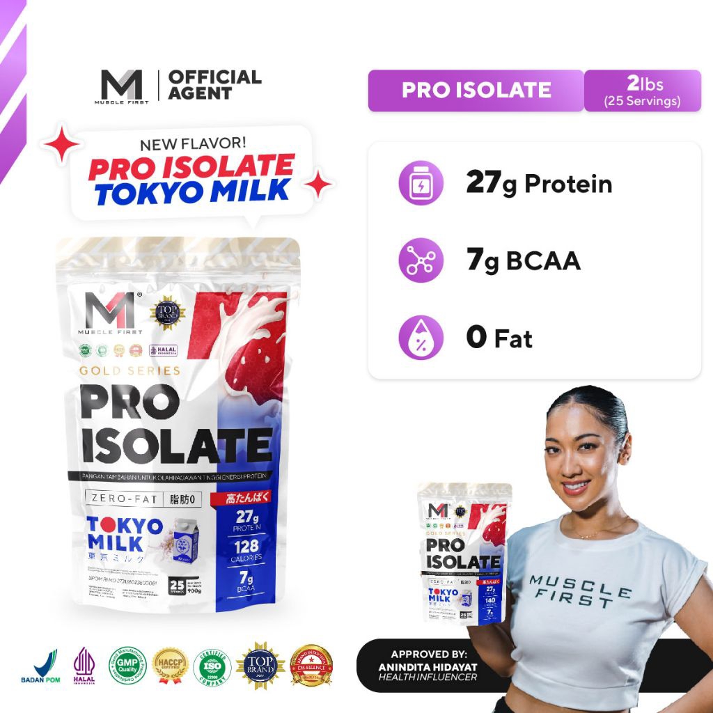 Jual Muscle First Gold Pro Isolate 2lbs 25 Serving Suplemen Whey ...