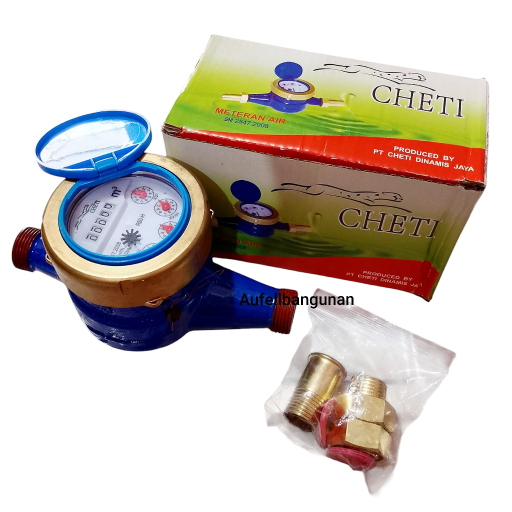 Jual Meteran air PDAM meter besi Cheti/ Water meter besi PDAM | Shopee ...