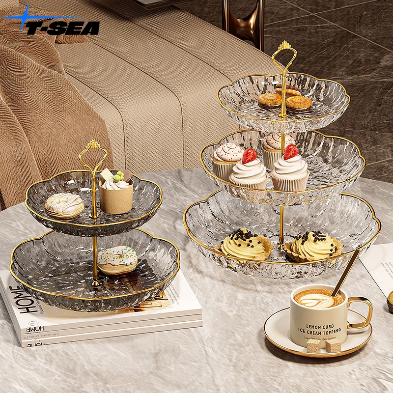 Jual T-SEA Rak Kue Susun 2/3 Tingkat Detachable Plate Cake Stand ...