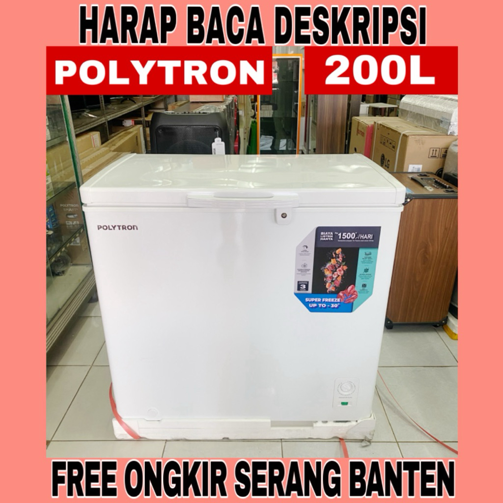 Jual Chest Freezer Polytron 200L PCF-218 / Freezer Box 200 Liter (FREE ...