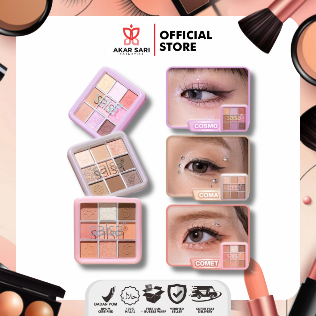 Jual SALSA GALAXY EYESHADOW – Palette Eyeshadow | long-lasting | Shopee ...