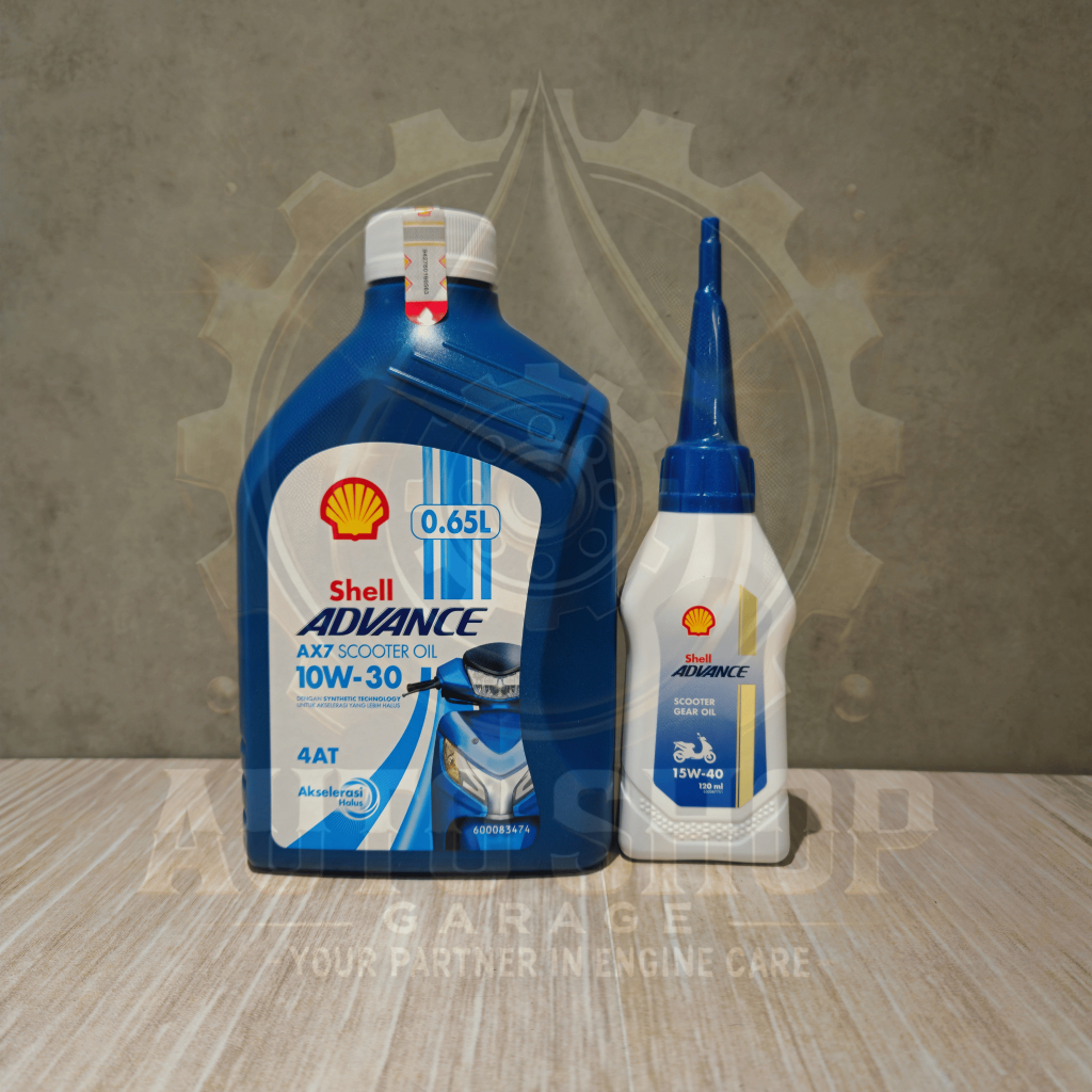 Jual Paket Oli Mesin Shell Advance AX7 10w30 0.65 Liter & Shell Advance ...