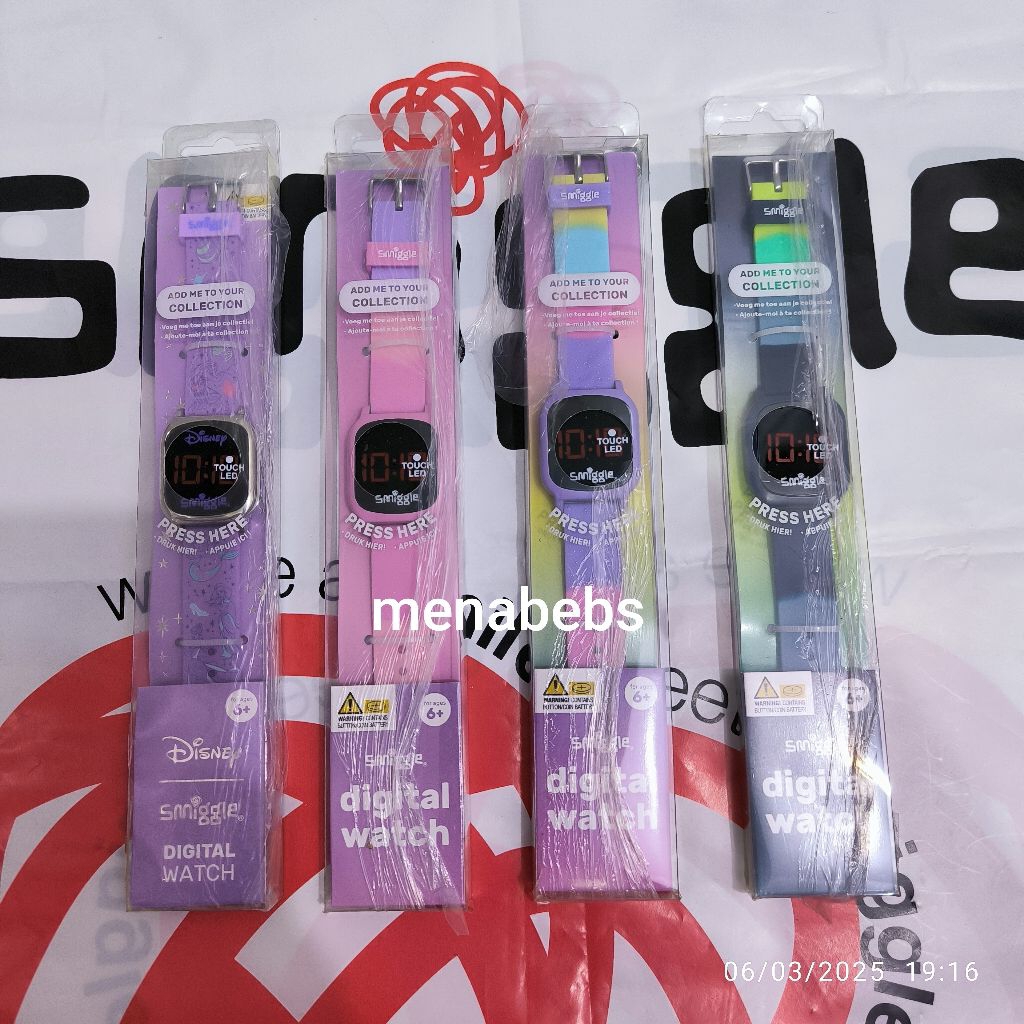 Jual Smiggle Minnie / Mickey Mouse Digital Watch ori store | Shopee ...