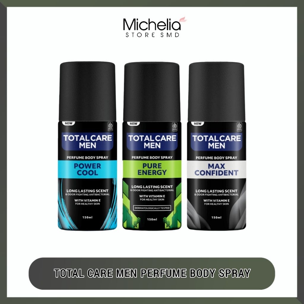 Jual TOTAL CARE MEN Perfume Body Spray Series 150ml | Shopee Indonesia