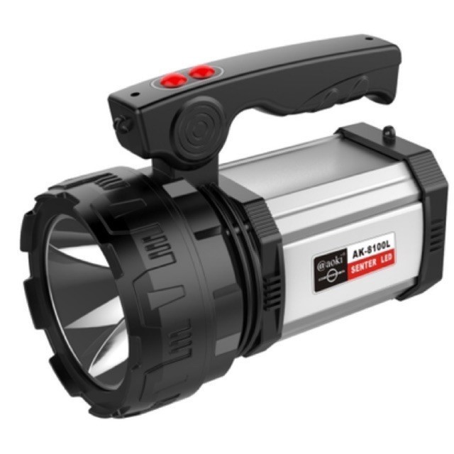 Jual Senter Tangan JUMBO AOKI AK 8100PRO 300 LUMEN 50W+30SMD COMMANDER ...