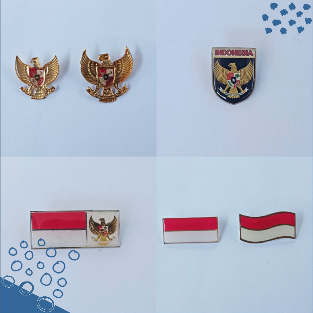 Jual Pin Merah Putih Garuda Paskibra Bros Bendera Indonesia 17 Agustus ...