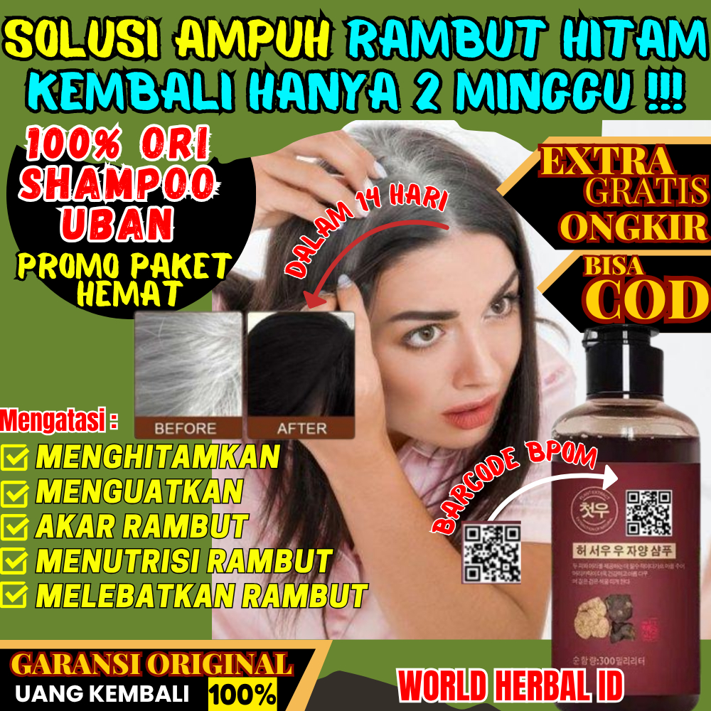 Jual Sampo Shampoo Shampo Nanmei Yurizumi Black Herbal Natural Polygonum Penghitam Rambut Uban ...