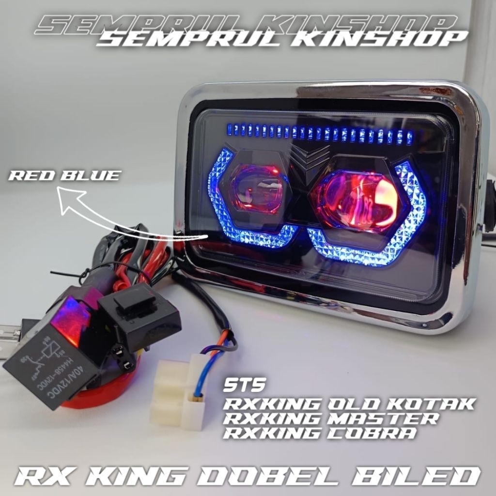 Jual Lampu Biled Rx King Kotak 5T5 2 Mata Double Biled Projector ...