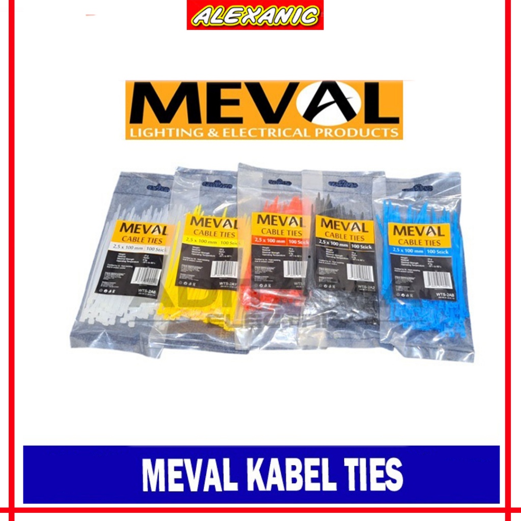 Jual Meval Kabel Ties Cable Tie | Pengikat Kabel Perapi Kabel | Cable ...