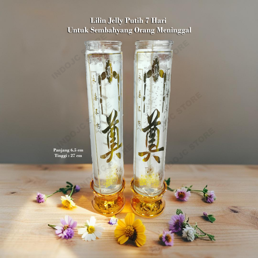 Jual Lilin Jelly Putih 7 Hari sembahyang orang meninggal | Shopee Indonesia