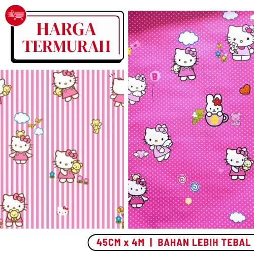 Jual Wallpaper Dinding Hello Kitty Stiker Dinding Hello Kitty Wallpaper Hello Kitty Walpaper ...