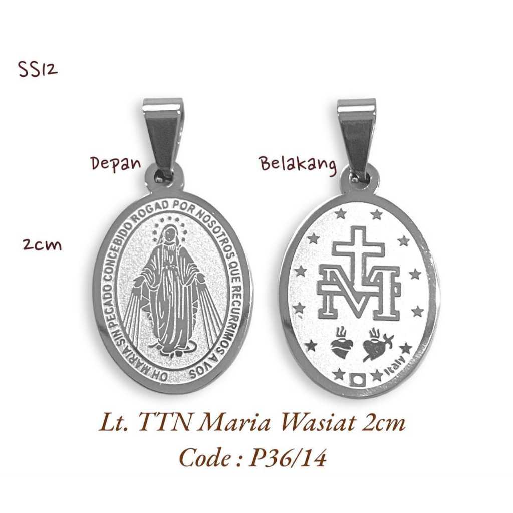 Jual Liontin Maria Wasiat 2cm - Souvenir Katolik | Shopee Indonesia
