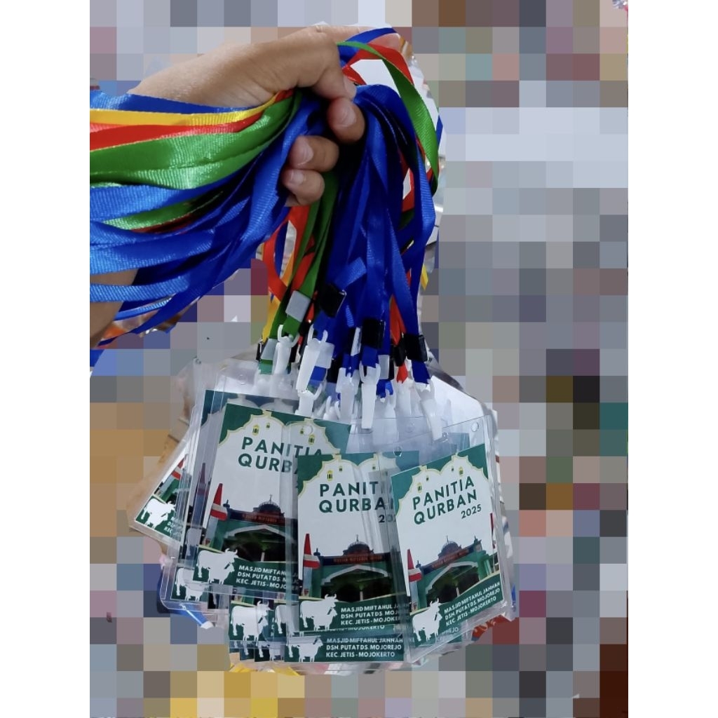 Jual cetak nametag name tag panitia event pameran free design nama ...