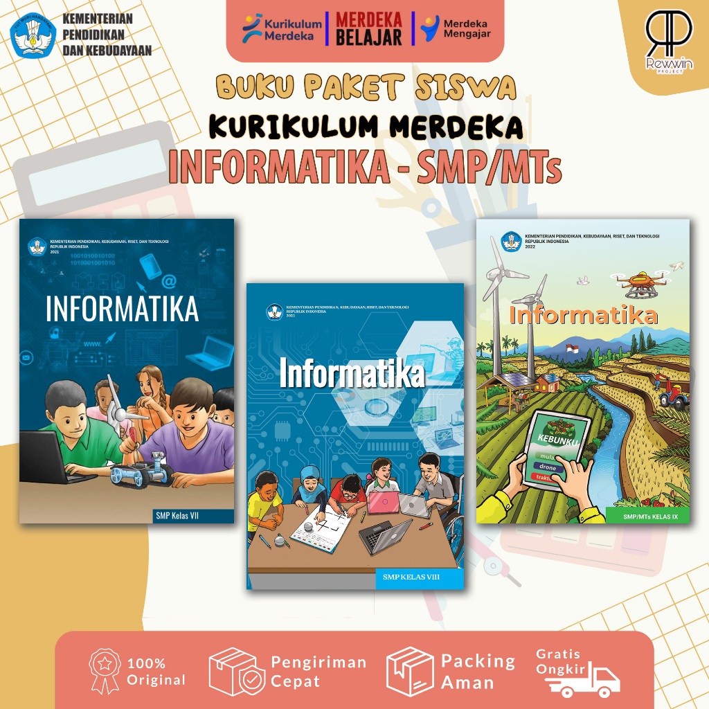 Jual Buku Informatika SMP/MTs Kelas 7–9 | Kurikulum Merdeka | Materi & Soal Lengkap | Shopee ...
