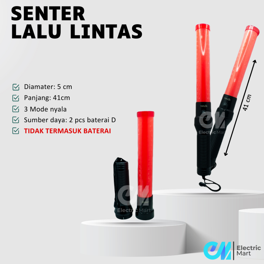 Jual Senter Parkir Tongkat Lampu Lalin Stik Jumbo Light Stick Senter ...
