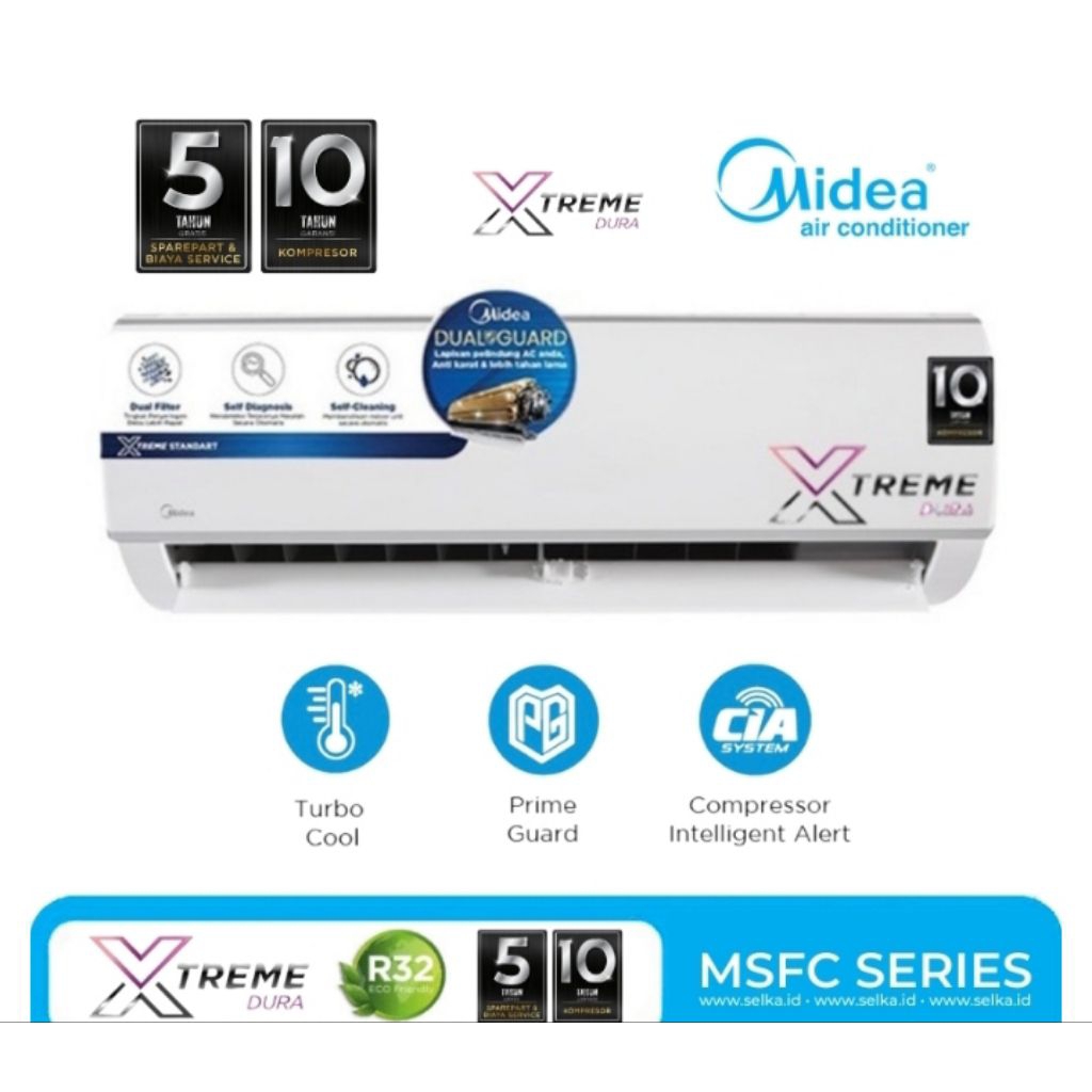 Jual Midea AC Split 1/2 PK MSFC-05CRN2X AC Standard 0.5 PK MSFC-05CRN2 Unit Only | Shopee Indonesia