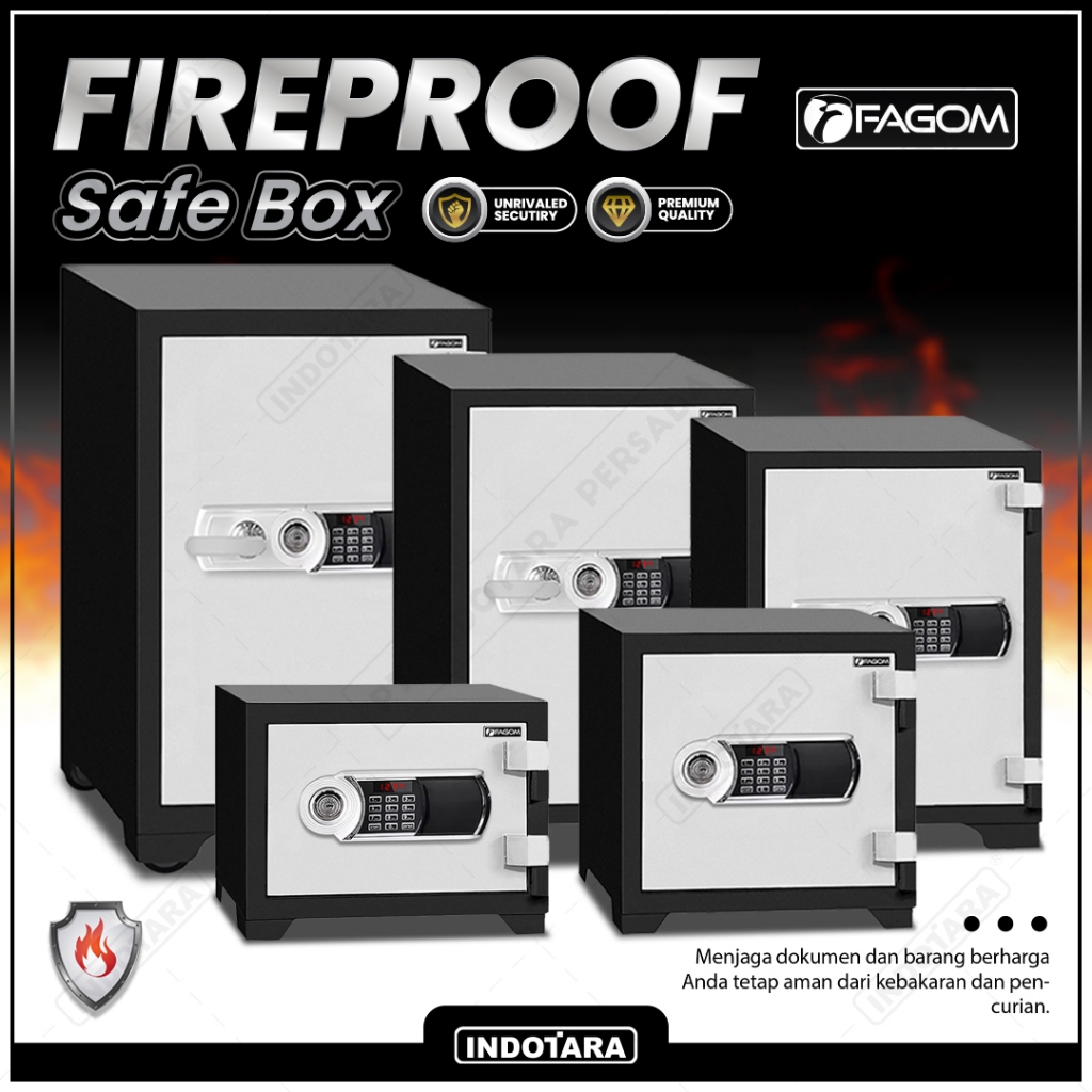 Jual Kotak Brankas Anti Api FAGOM Fireproof Safe Box Digital Lock - LYD ...