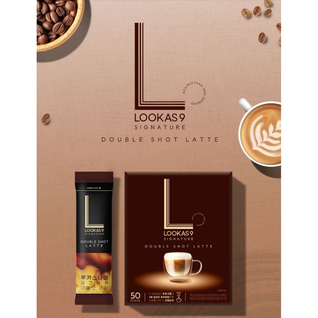 Jual Lookas9 Double Shot Latte Coffee Korea | Shopee Indonesia