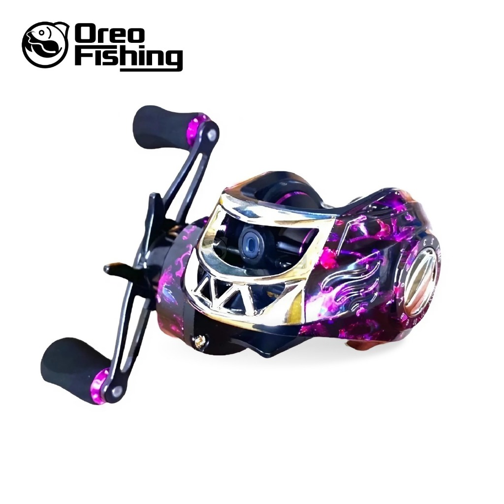 Jual Reel Pancing Baitcasting Black Purple 18+1BB 7.2:1 Gear Ratio Max ...