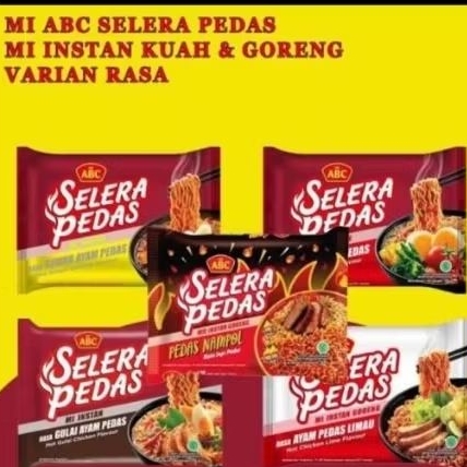 Jual MIE ABC SELERA PEDAS 70GR×10PCS | Shopee Indonesia