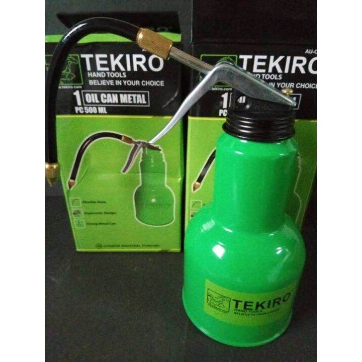 Jual Pompa Oli Botol Tekiro 500 ml / Oil Can Metal 500ml Tekiro ...