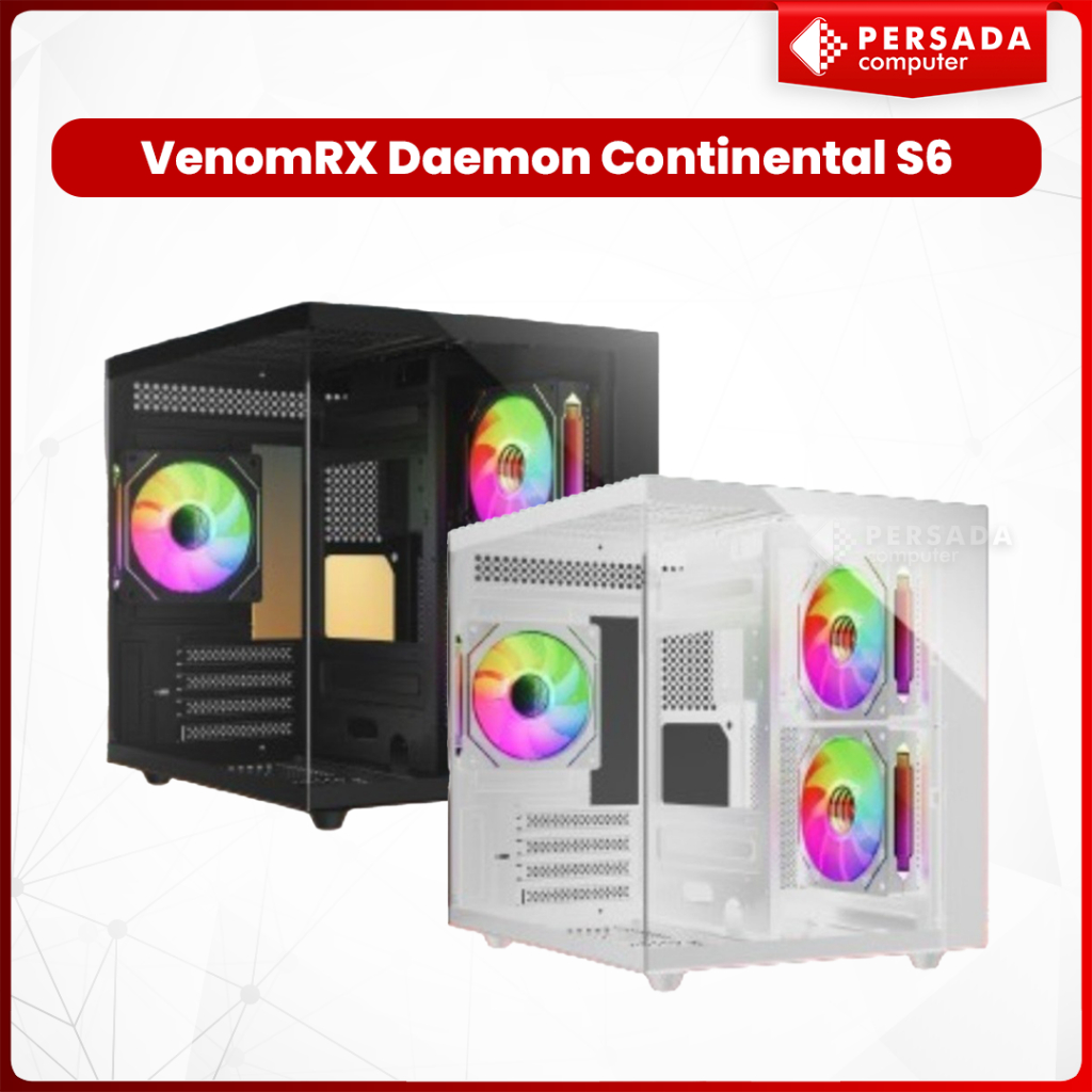 Jual CASING VENOMRX DAEMON CONTINENTAL S6 Tempered Glass M-ATX | Shopee ...
